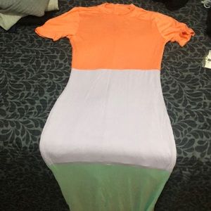 Dresses | Three Beautiful Colors In One Bodycon Maxi Dress | Poshmark